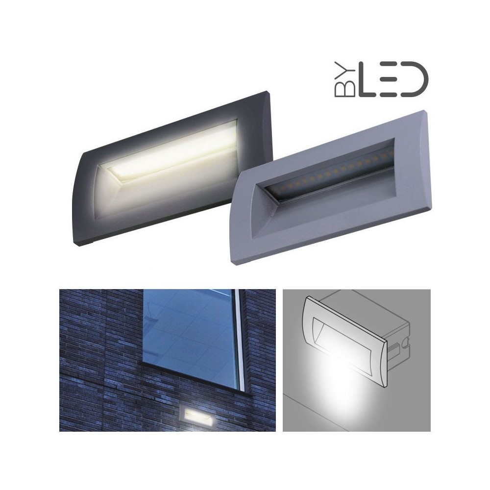 Encastré mural étanche IP65 3W 230V – Spot LED extérieur - ByLED.fr®